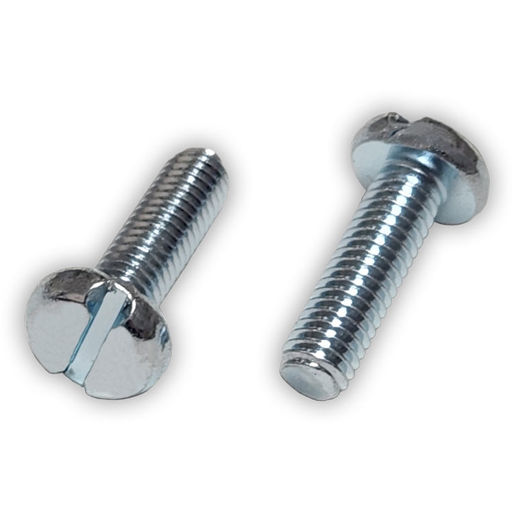 M6 x 20mm Metric Slotted Pan Head License Plate Screws (Box of 100 ...