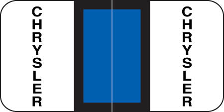 Reynolds & Reynolds Automotive Chrysler Labels 3/4" X 1-1/2" Laminated ...