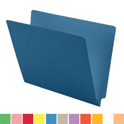 11 pt Color Folders, Full Cut 2-Ply End Tab, Letter Size (Box of 100 ...