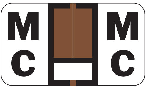 Jeter 5800 "Mc" Labels 15/16" X 1-5/8" Laminated- Ring Binder Pack of ...